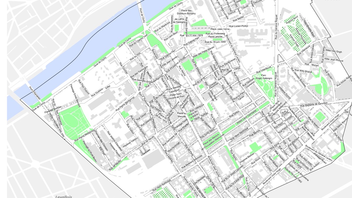 Plan de Clichy - Ville de Clichy